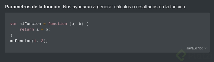 Qué son las funciones en JavaScript - Platzi